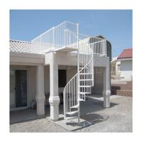 China Industrial metal stairs iron craft staircase stainless steel railing spiral stair for sale