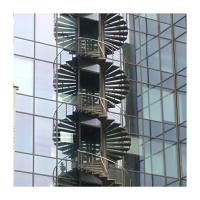 China Indoor single stringer steel stairs cast iron staircase design metal spiral stairs exterior for sale