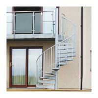 China Excellent quality metal stairs bespoke stainless steel staircase cast iron crystal spiral stair for sale