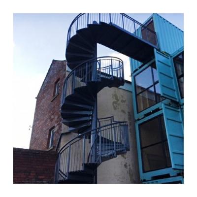 China Steel helical stairs outdoor galvanized iron staircase small metal spiral stair for sale
