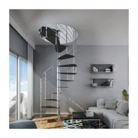 China Steel helical stairs outdoor galvanized iron staircase small metal spiral stair for sale