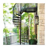 China Steel helical stairs outdoor galvanized iron staircase small metal spiral stair for sale
