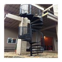 China Metal helical stair modern cast iron staircase stainless steel Spiral for sale