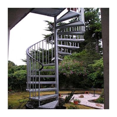 China Metal stair design iron railing staircase philippines steel spiral stairs for sale