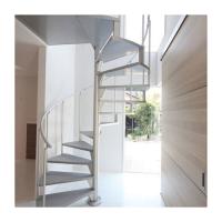 China Fance metal handrail stairs decorative iron staircase galvanized steel spiral stairs for sale