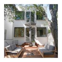 China Metal stairs prices carbon steel staircase cast iron outdoor spiral stairs for sale