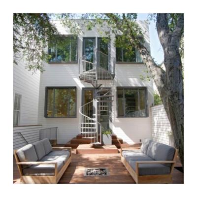 China Metal stairs prices carbon steel staircase cast iron outdoor spiral stairs for sale