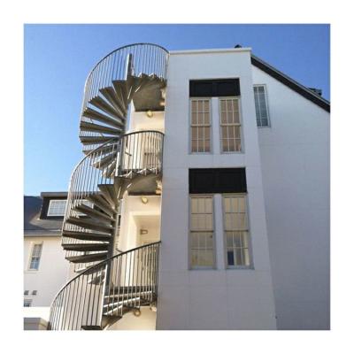 China Indoor steel beam stairs indoor cast iron staircase Model metal spiral stair railing for sale