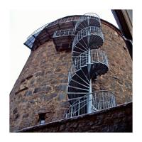 China Decorative metal columns cost of staircase steel interior cast iron spiral stairs for sale