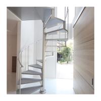 China Metal stair railing Cast Iron Staircase Price prefab stainless steel spiral stairs for sale