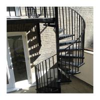 China Metal stair parts stainless steel circle staircase iron spiral stair for sale