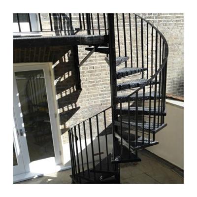 China Metal stair parts stainless steel circle staircase iron spiral stair for sale