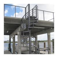 China Metal stairs design steel handrial staircase oem cast iron spiral stair for sale