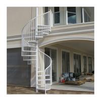 China Indoor metal stairs steel staircase wrought iron spiral stairs for sale