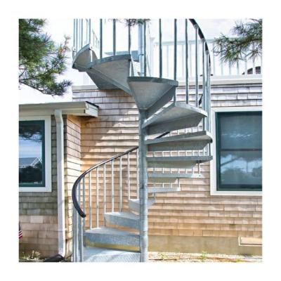 China Metal stair spindles steel house steel staircase vintage cast iron spiral stair for sale