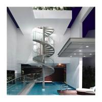 China House used metal stairs steel curved staircase cast iron used metal spiral stairs for sale