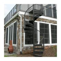 China China metal stairs modern steel staircase spiral wrought iron stair for sale