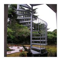 China China metal stairs modern steel staircase spiral wrought iron stair for sale