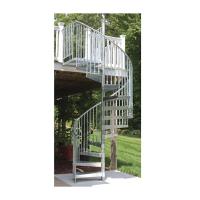 China Outdoor metal stair modern steel staircase design modern wrought iron spiral stairs for sale