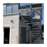 China Build metal stairs high quality steel staircase wrought iron spiral stair for sale