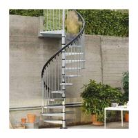 China Build metal stairs high quality steel staircase wrought iron spiral stair for sale