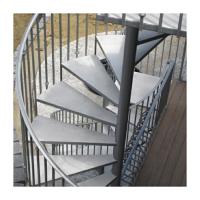 China Metal deck stairs villa steel staircase cast iron spiral stair for sale