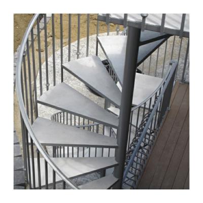 China Metal deck stairs villa steel staircase cast iron spiral stair for sale