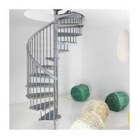 China Used metal stairs indoor carbon steel metal stairs spiral wrought iron staircase for sale