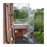 China Metal helical stair steel stair stringer gray iron cast iron spiral staircase for sale