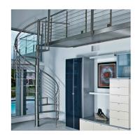 China Metal helical stair steel stair stringer gray iron cast iron spiral staircase for sale