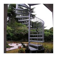 China Decorative metal stairs modern stainless steel design stairs wrought iron spiral staircase for sale