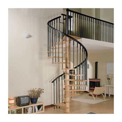 China China manufacturer telescopic spiral stairs used indoor wood treads spiral staircase for sale