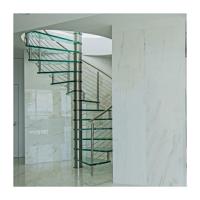 China Apartment antique stairway glass spiral staircase with many designs for sale