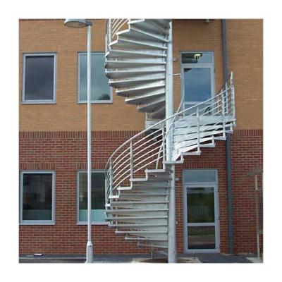 China Steel railing stairs wrought iron staircase railing design metal handrail spiral stair kits for sale