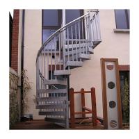 China Steel railing stairs wrought iron staircase railing design metal handrail spiral stair kits for sale
