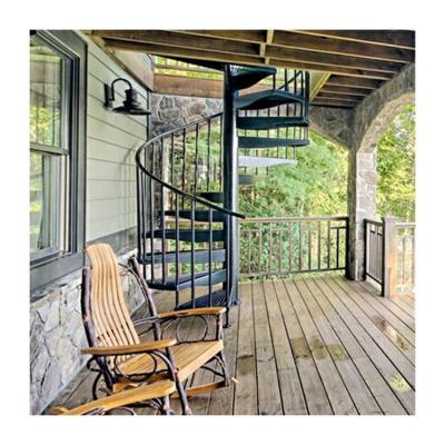 China Stainless steel housing stairs design cast iron circular staircase used metal spiral stair for sale