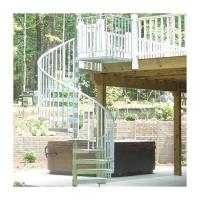 China Metal Building Spiral Staircase Stainless Steel Stair Spiral Cast Iron Staircase for sale