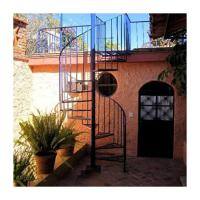 China Metal Building Spiral Staircase Stainless Steel Stair Spiral Cast Iron Staircase for sale