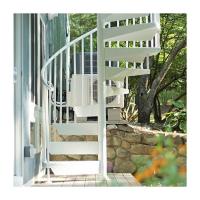 China Metal Building Spiral Staircase Stainless Steel Stair Spiral Cast Iron Staircase for sale