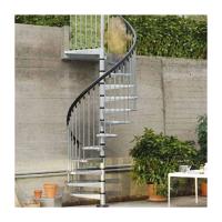 China Metal Building Spiral Staircase Stainless Steel Stair Spiral Cast Iron Staircase for sale