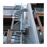 China Metal Building Spiral Staircase Stainless Steel Stair Spiral Cast Iron Staircase for sale