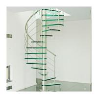China Indoor Prefabricated Spiral Staircase WA-SSP2019 Modern Stairs Rails for sale