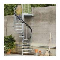 China Indoor Iron Spiral Staircase Steel Grating Industrial Metal Stairs for sale