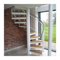 China Building Modern Spiral Staircase Outdoor Helical Stair Wood Staircase for sale