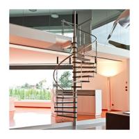 China Building Modern Spiral Staircase Outdoor Helical Stair Wood Staircase for sale