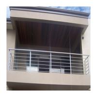 China Burundi style steel rod fence toppers upvc balcony railings for sale