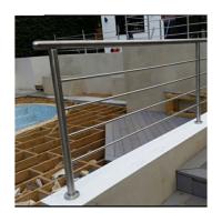 China Safe and reliable black steel rod balustrade stainless steel rod railing manufacturers for sale