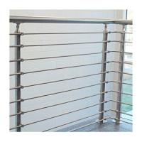 China Safe and reliable black steel rod balustrade stainless steel rod railing manufacturers for sale