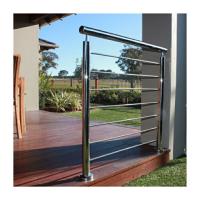 China Reliable quality steel rod balustrade posts stainless steel hand rod railing systems for sale