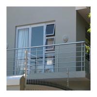 China Madagascar style curved metal rod fence aluminum balcony railings for sale